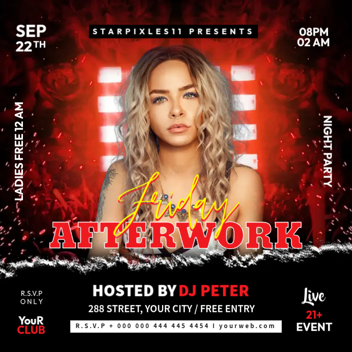 Friday Party Ad Template | PosterMyWall