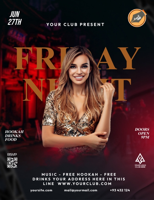 Copy of Friday Party Ads | PosterMyWall