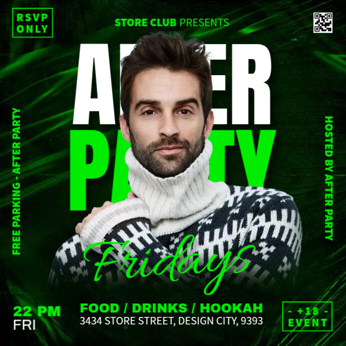 Friday Party Ads Template | PosterMyWall