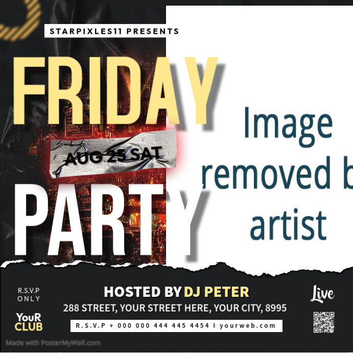 Friday Party Ads Template | PosterMyWall