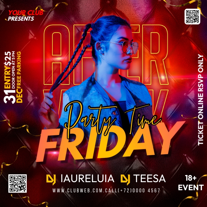 Friday Party Ads Template | PosterMyWall