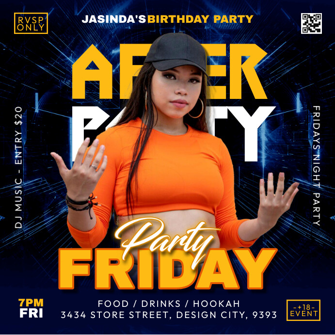 Copy of Friday Party Ads | PosterMyWall