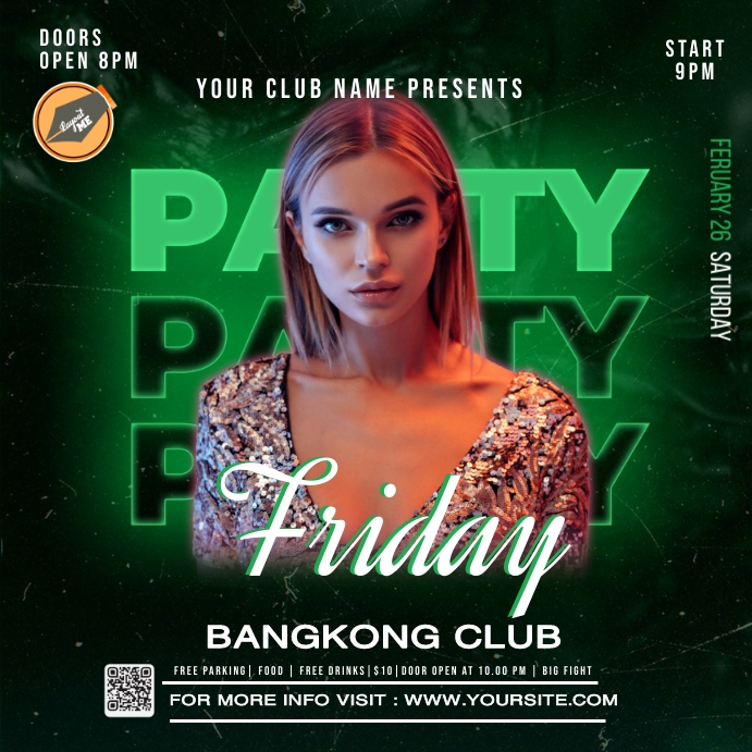 Friday Party Ads Template | PosterMyWall
