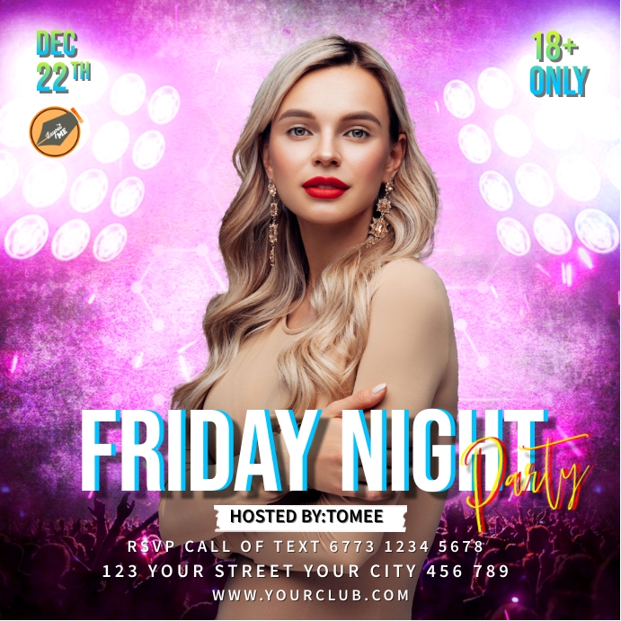 Friday Party Ads Template | PosterMyWall