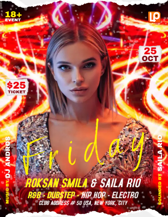 Friday Party Ads Flyer Template | PosterMyWall