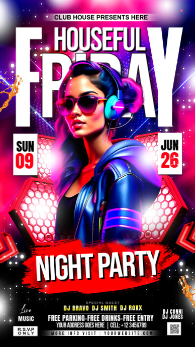 FRIDAY PARTY Template | PosterMyWall