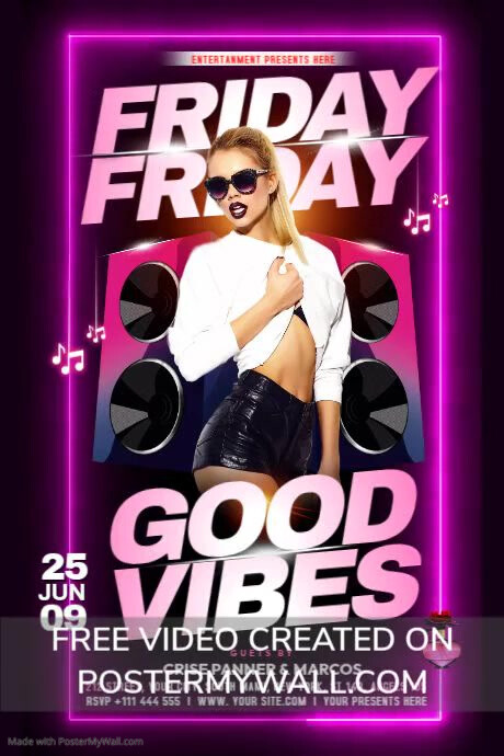 FRIDAY PARTY Template | PosterMyWall