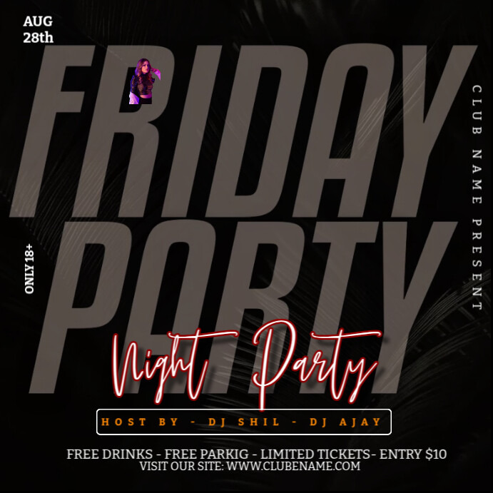 Copy of Friday Party | PosterMyWall