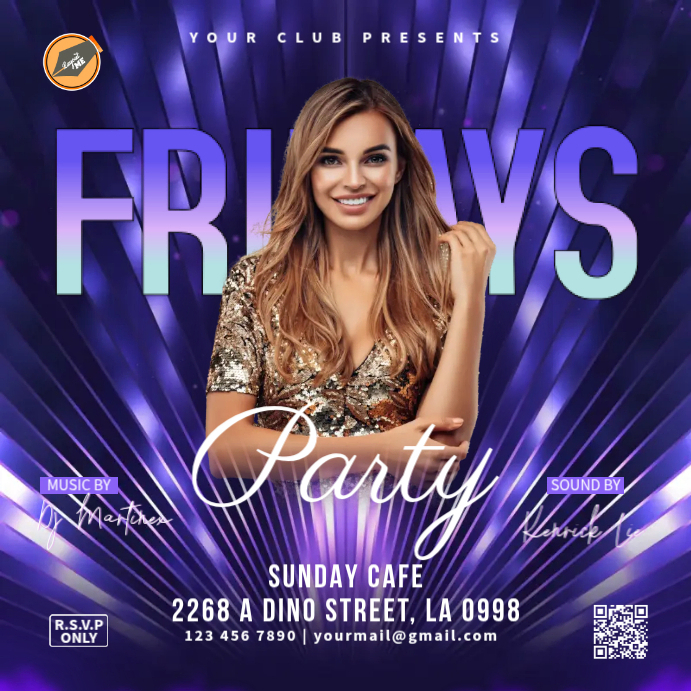 Friday Party Template | PosterMyWall