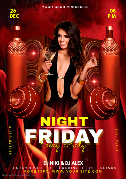 friday party Template | PosterMyWall