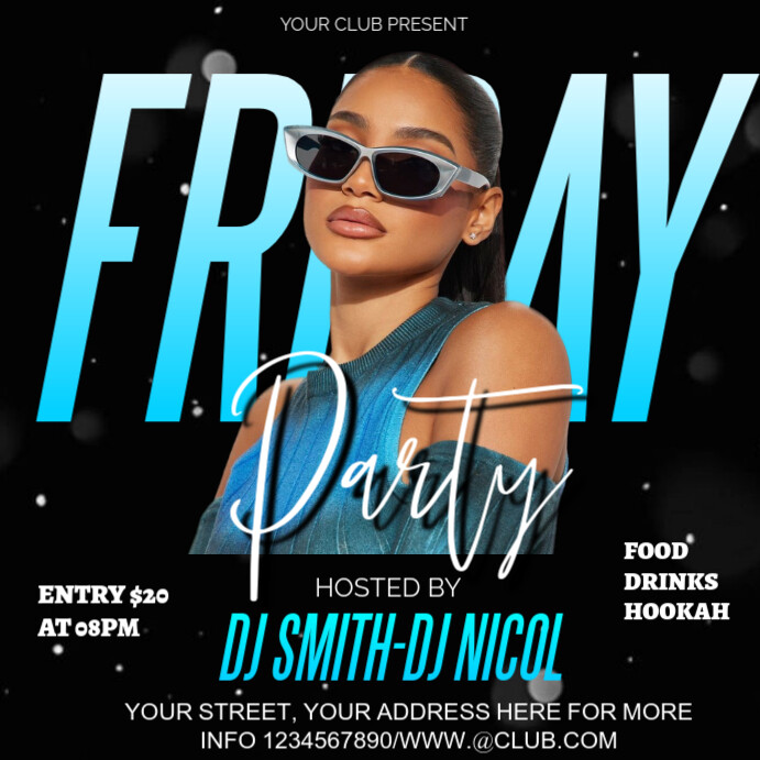 Friday party Template | PosterMyWall