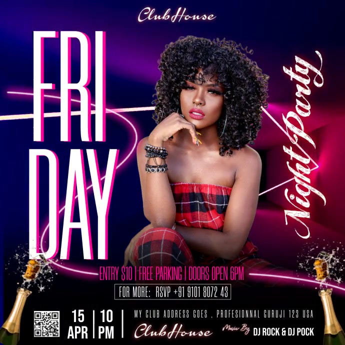 Plantilla de friday party | PosterMyWall