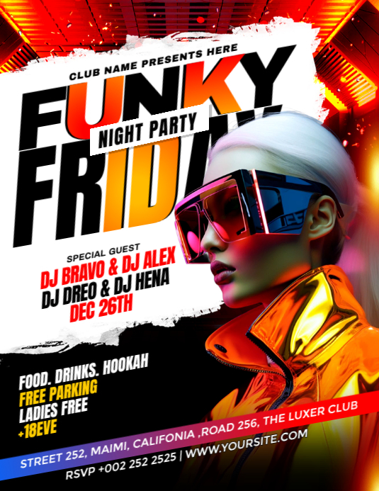 FRIDAY PARTY Template | PosterMyWall