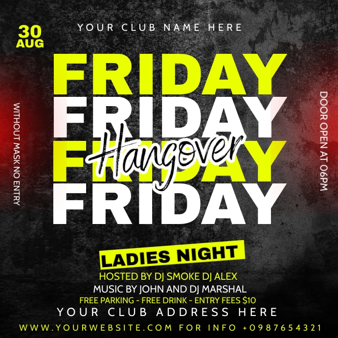 friday party Template | PosterMyWall