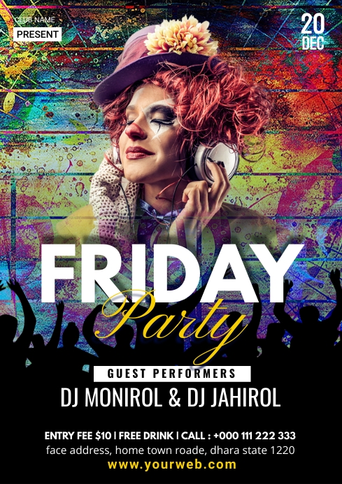 Friday Party Template | PosterMyWall