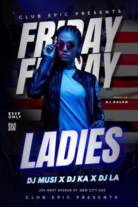 FRIDAY PARTY Template | PosterMyWall