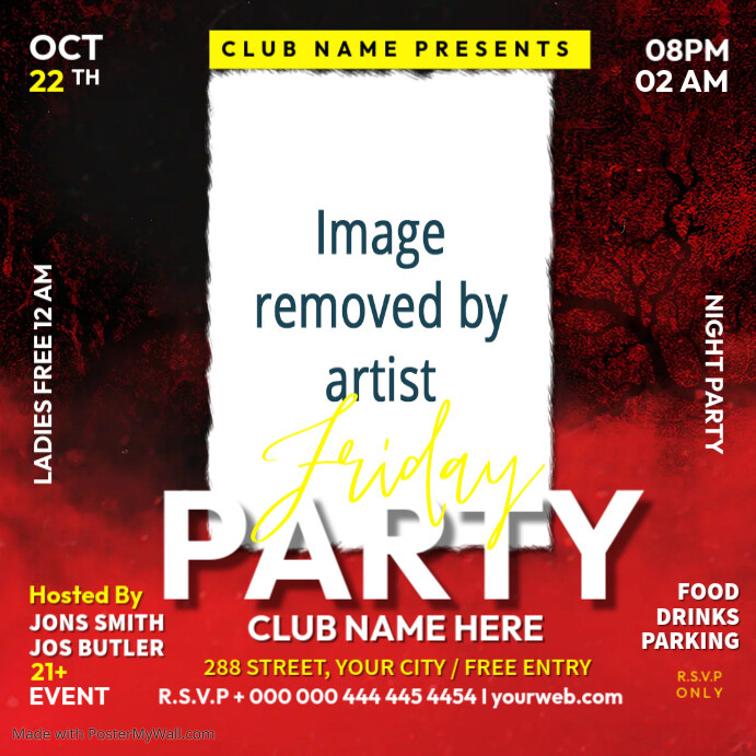 Friday Party Template | PosterMyWall