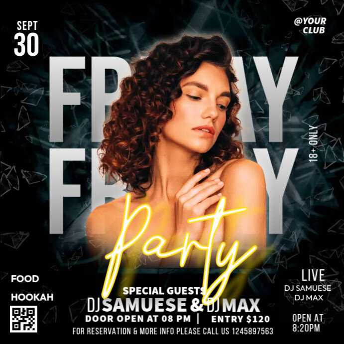 Friday Party Template | PosterMyWall