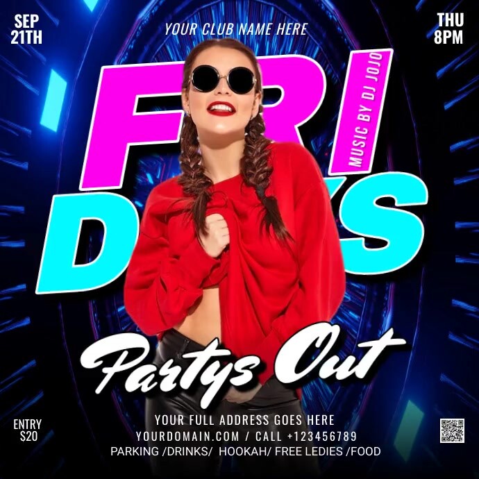Copy of FRIDAY PARTY | PosterMyWall