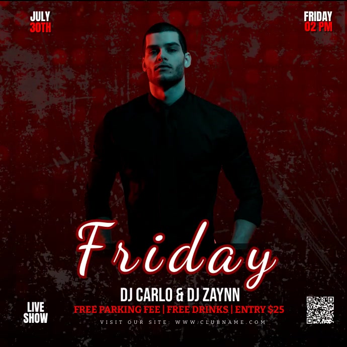 Friday Party Template | PosterMyWall