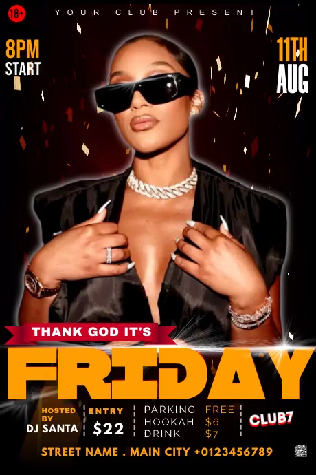 Friday Party Template | PosterMyWall