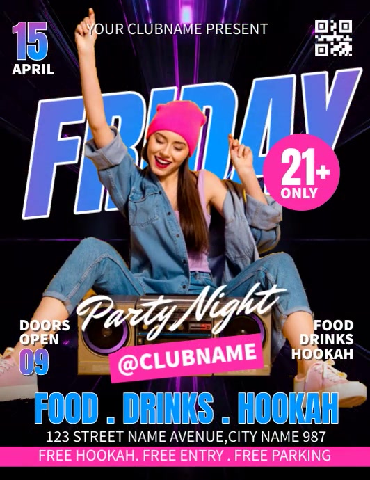 Friday Party Template | PosterMyWall