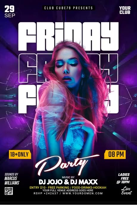 Friday Party Template | PosterMyWall