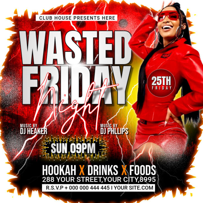 FRIDAY PARTY Template | PosterMyWall