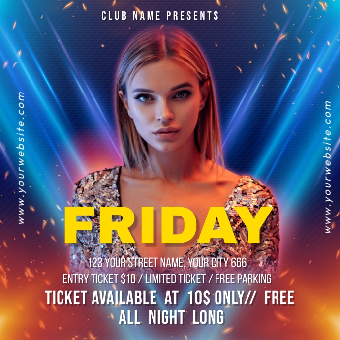 Copy Of Friday Party PosterMyWall copy-of-friday-party-postermywall