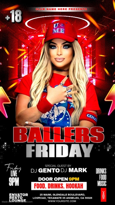 FRIDAY PARTY Template | PosterMyWall
