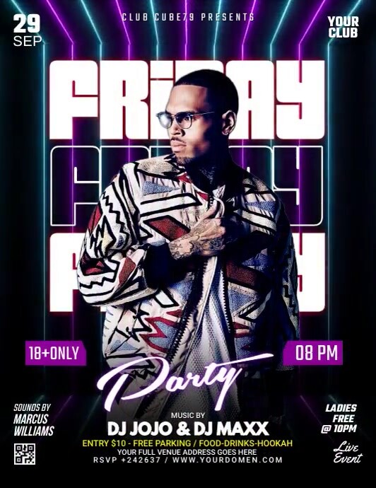 Friday Party Template | PosterMyWall