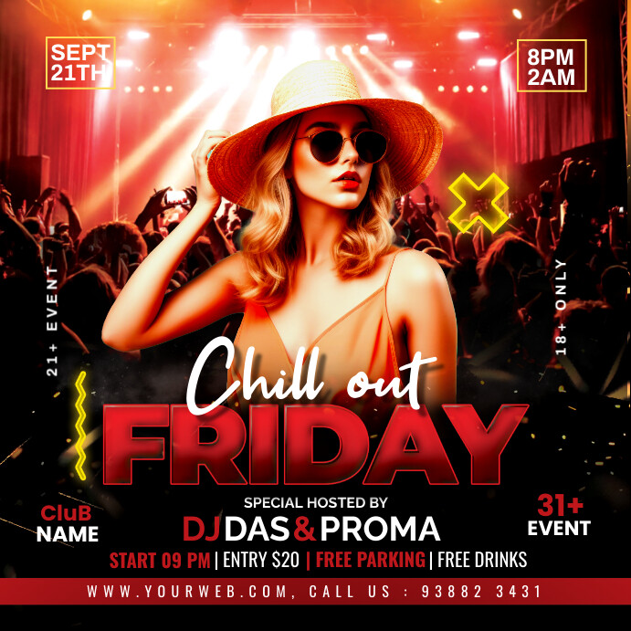 friday Party Template | PosterMyWall