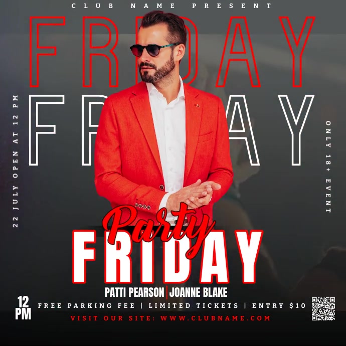 Friday Party Template | PosterMyWall