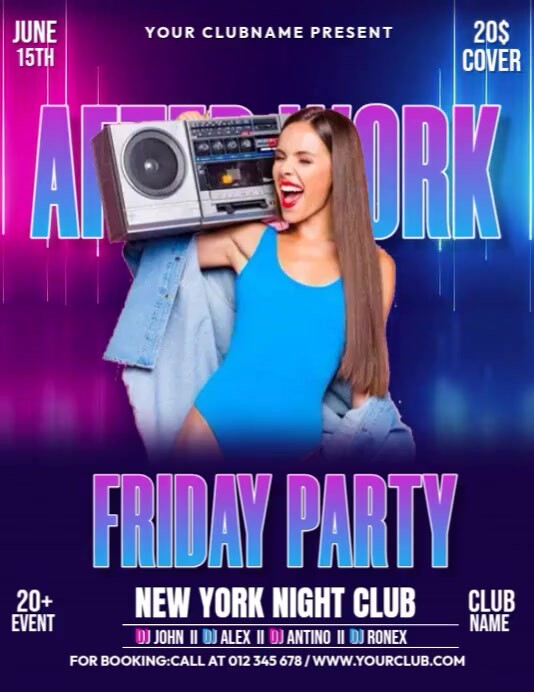 Copy of Friday Party | PosterMyWall