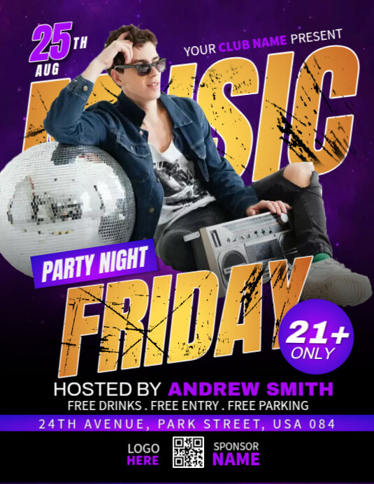 Friday Party Template | PosterMyWall