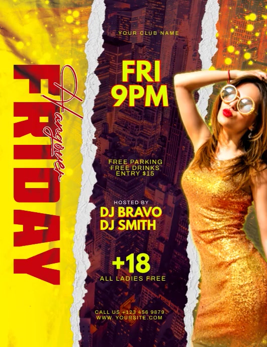 FRIDAY PARTY Template | PosterMyWall