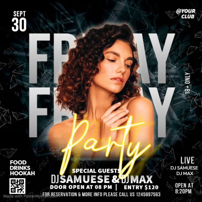 Friday Party Template | PosterMyWall