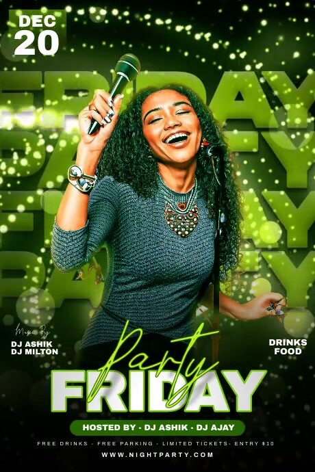 Friday Party Template | PosterMyWall