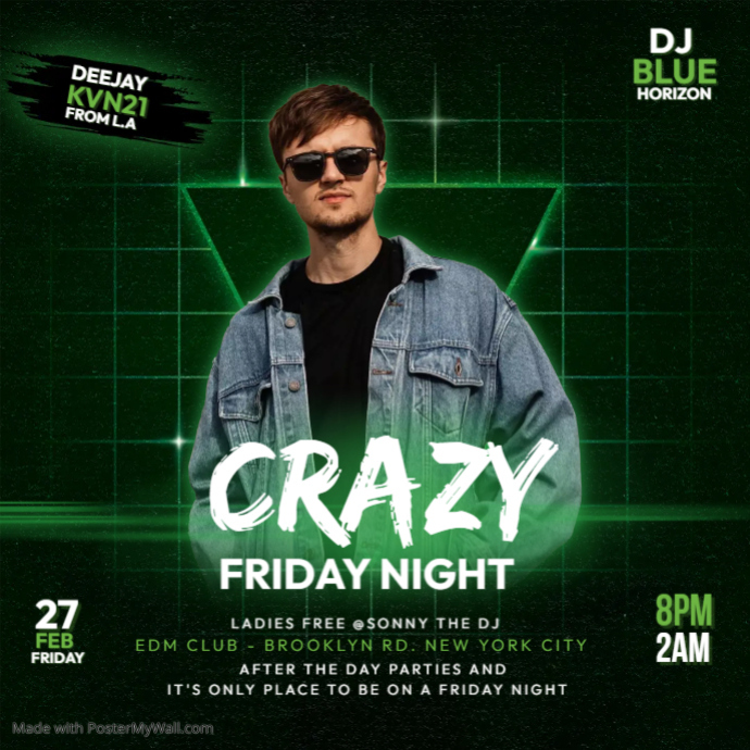 Friday Party Template | PosterMyWall