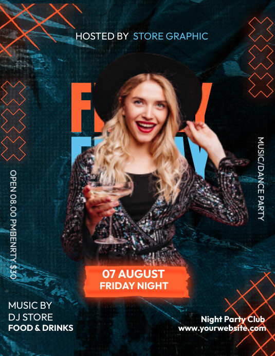 Friday Party Template | PosterMyWall