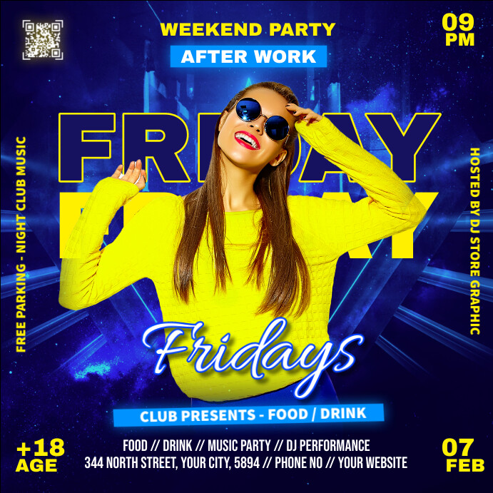 Copy of Friday Party | PosterMyWall