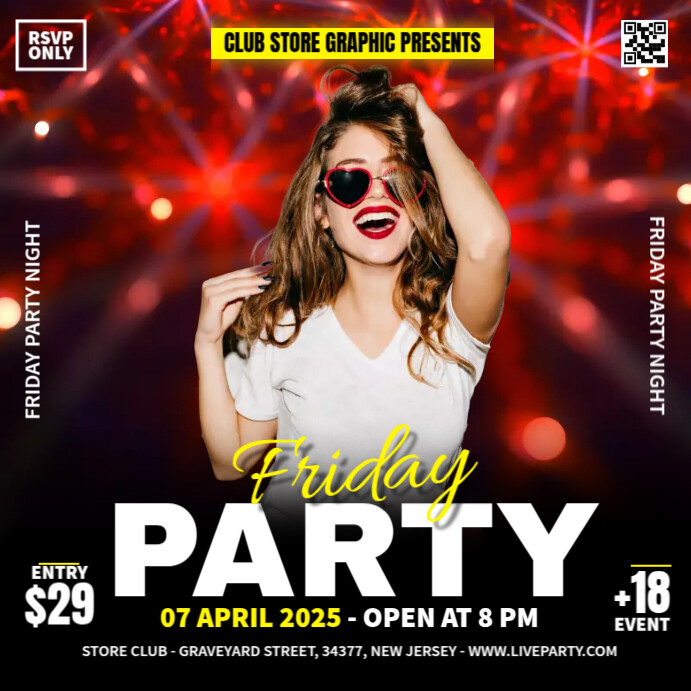 Copy of Friday Party | PosterMyWall