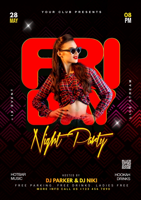 friday party Template | PosterMyWall