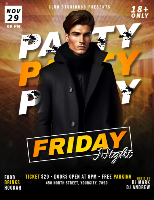Friday Party Template | PosterMyWall