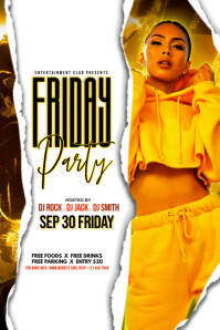 Friday Night Party Poster Template | PosterMyWall