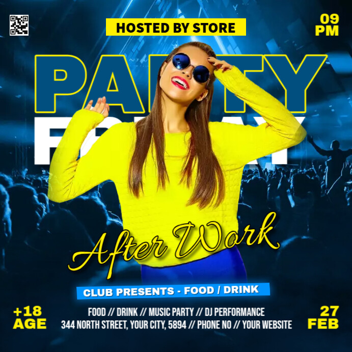 Friday Party Template | PosterMyWall