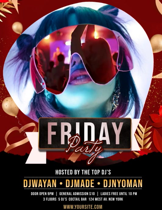 Copy of friday party | PosterMyWall