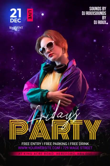 Friday Party Template | PosterMyWall