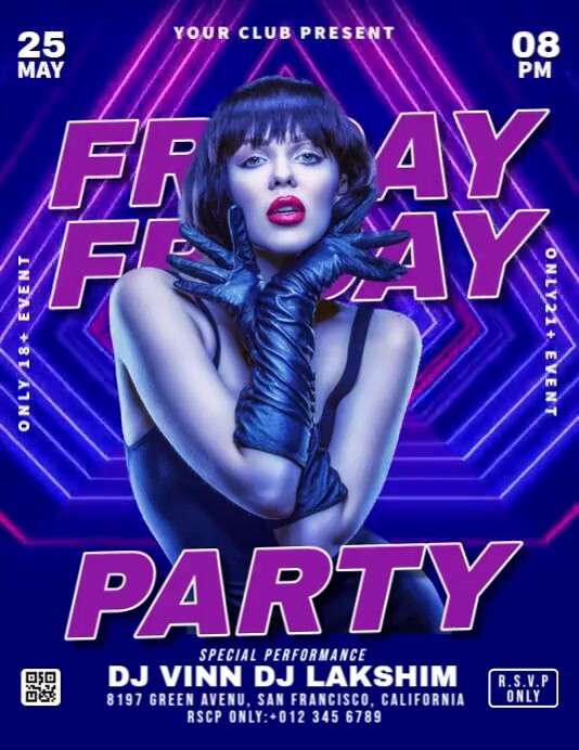 Friday Party Template | PosterMyWall
