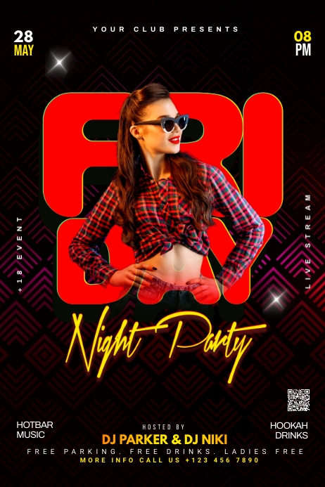 friday party Template | PosterMyWall